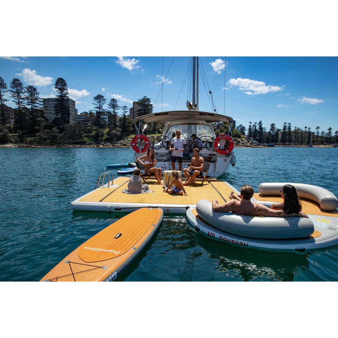 Inflatable Floating Dock, Air Pontoon & Swimming Platform I Bay Sports