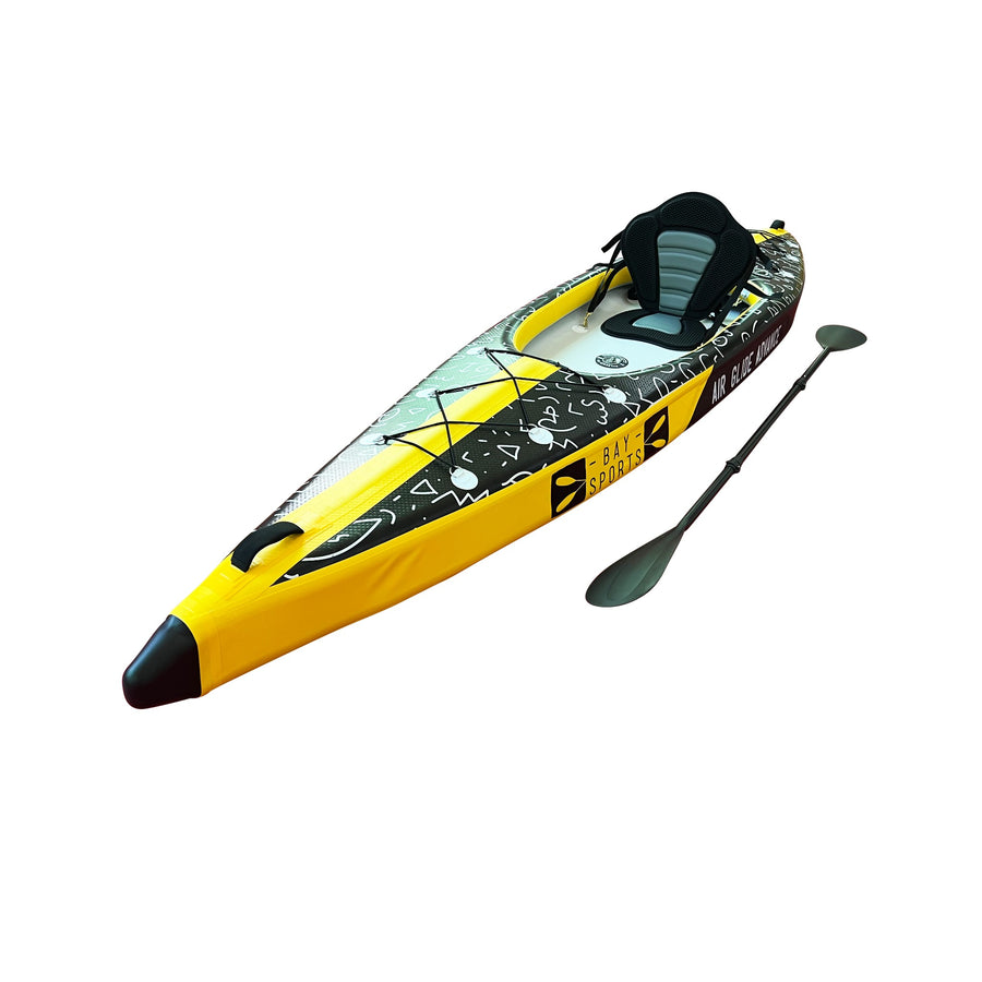 Single Inflatable Kayak | Single Inflatable Kayak Black/Yellow – Bay Sports