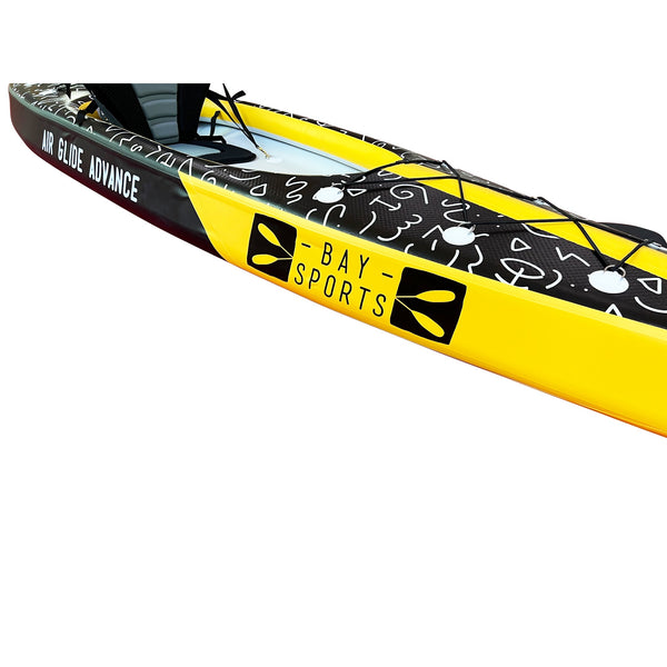 Single Inflatable Kayak | Single Inflatable Kayak Black/Yellow – Bay Sports